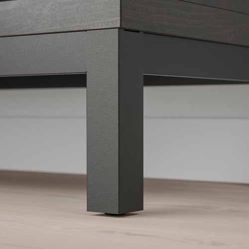 KALLAX base on legs, black, 571/2x153/8x71/8" - IKEA