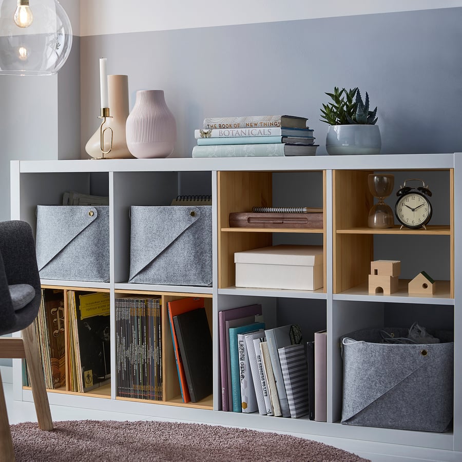 KALLAX insert with 1 shelf, pine, 13x13" - IKEA