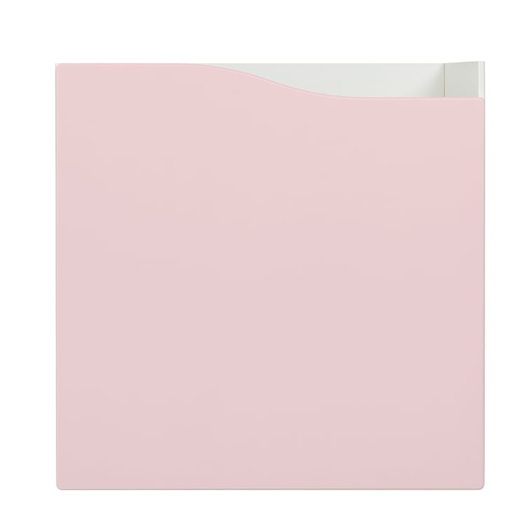 KALLAX insert with door, wave shaped/pale pink, 13x13" - IKEA