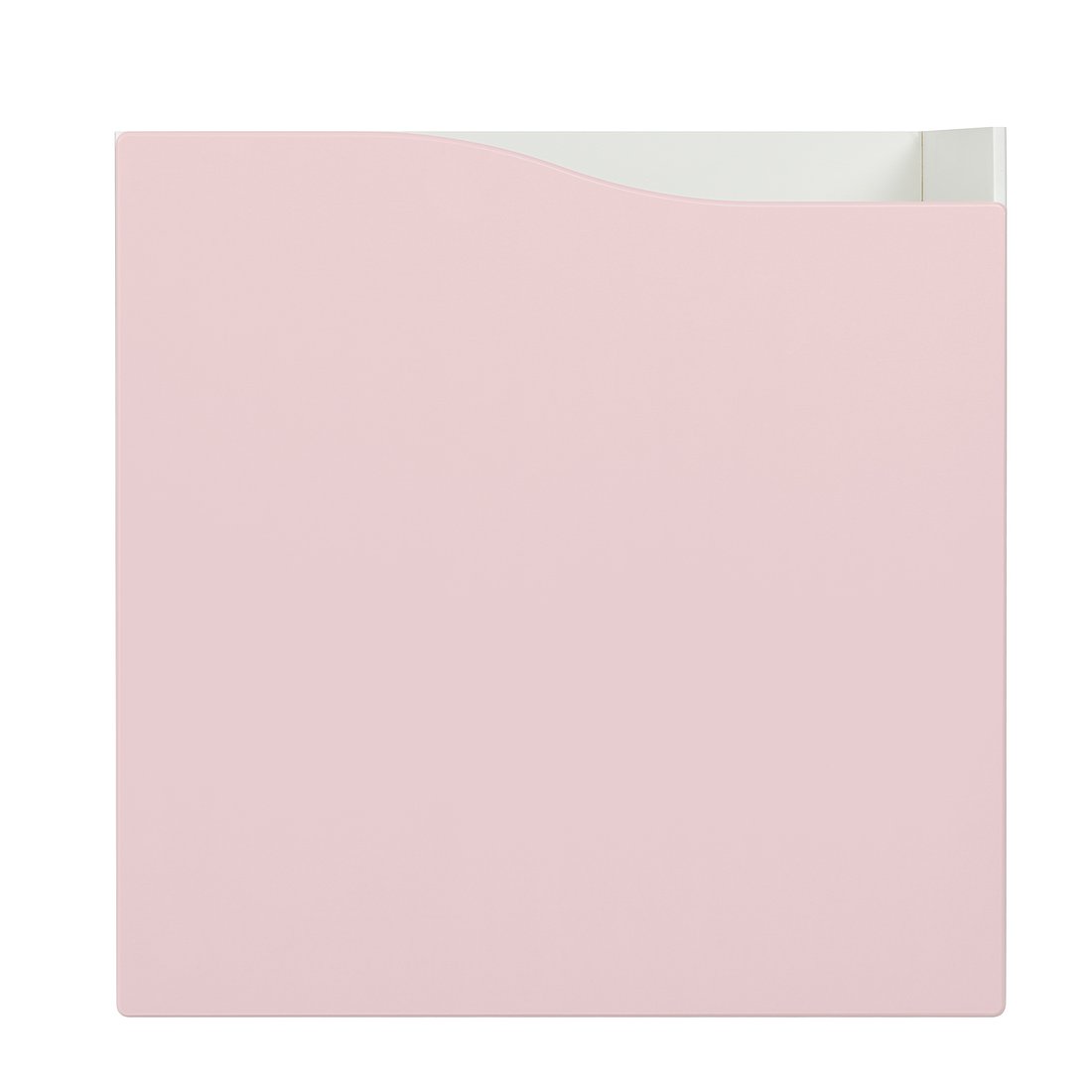 KALLAX insert with door, wave shaped/pale pink, 13x13" - IKEA