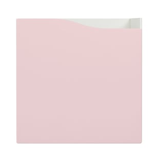 KALLAX insert with door, wave shaped/pale pink, 13x13" - IKEA
