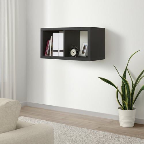KALLAX shelf unit, black-brown, 301/8x161/8" - IKEA