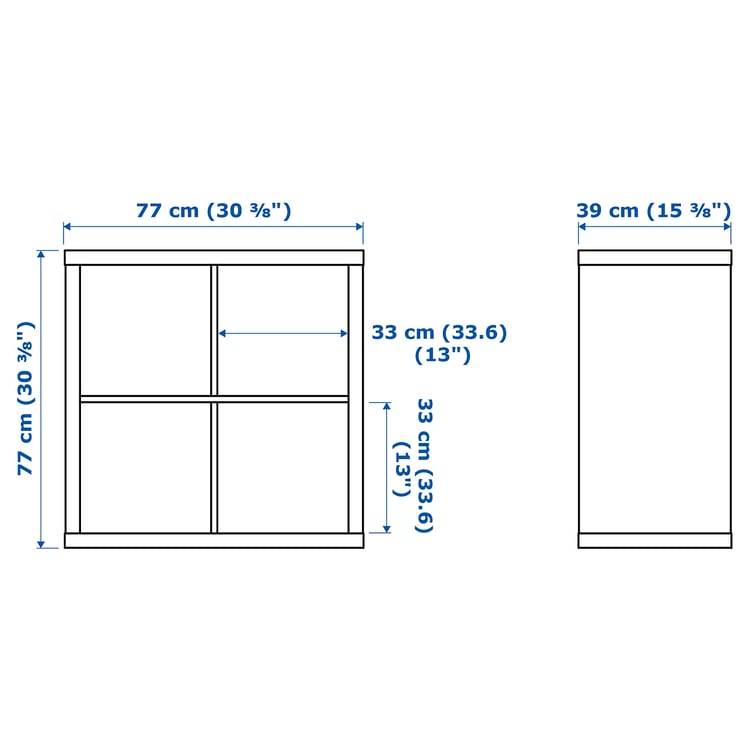 KALLAX Shelf unit, white, 30 3/8x30 3/8" - IKEA