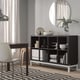 KALLAX shelving unit with underframe, black-brown/white, 577/8x37" - IKEA