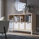 KALLAX shelving unit with underframe, white stained oak effect/white ...