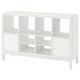 KALLAX shelving unit with underframe, with 2 doors/with 2 shelf inserts ...