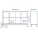 KALLAX shelving unit with underframe, with 2 shelf inserts/white, 577 ...