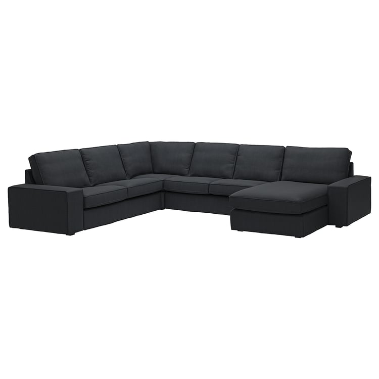 KIVIK corner sectional, 5-seat w chaise, Tresund anthracite - IKEA