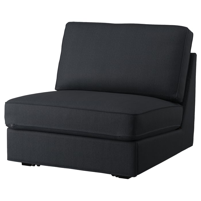 KIVIK cover for 1-seat sleeper sofa, Tresund anthracite - IKEA