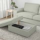 KIVIK ottoman with storage, Gunnared light green - IKEA