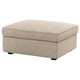 KIVIK Ottoman with storage, Kelinge gray-turquoise - IKEA