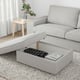 KIVIK ottoman with storage, Tallmyra white/black - IKEA