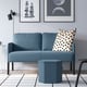 KJUGE ottoman with storage, Knisa medium blue - IKEA