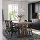 KLIMPFJÄLL dining table, gray-brown, 941/2x373/8" - IKEA