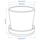 KLOTLÖNN plant pot with saucer, indoor/outdoor/black-blue, 3 ½" - IKEA
