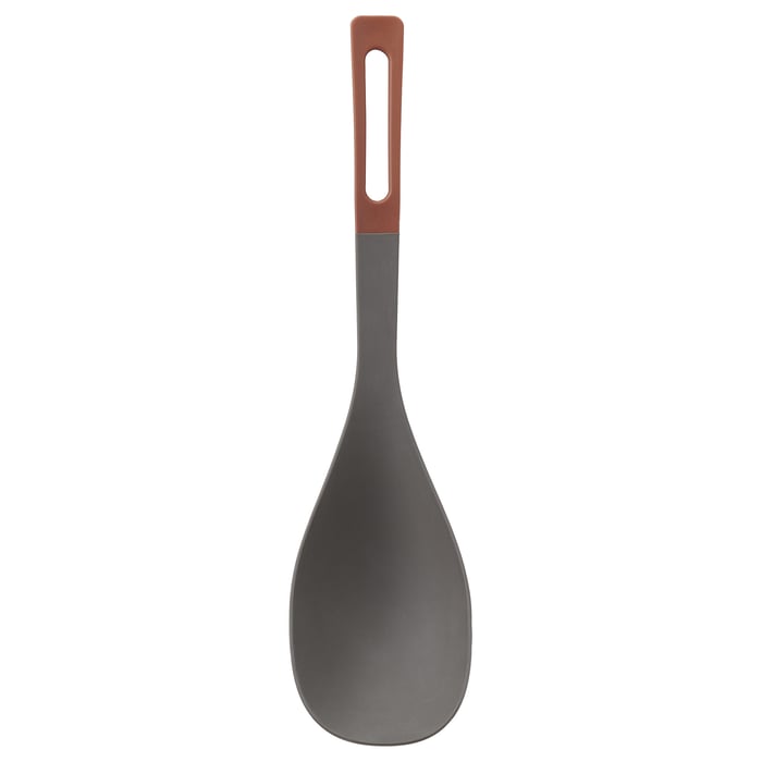 KNORRHANE deep spoon for cooking, dark gray-brown/red-brown, 121/4" - IKEA