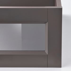 KOMPLEMENT Drawer with framed glass front, dark gray, 393/8x227/8" - IKEA