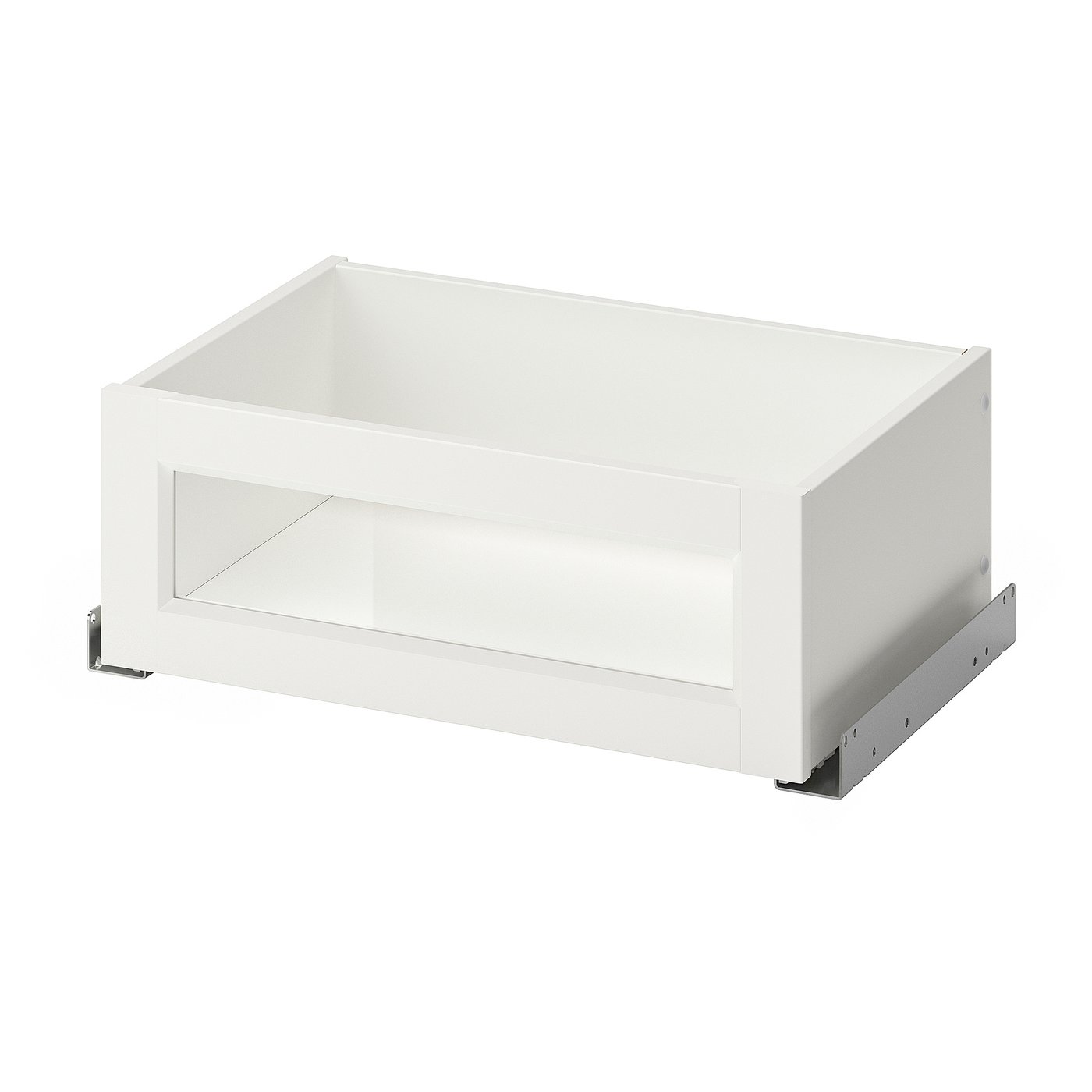 KOMPLEMENT Drawer with framed glass front, white, 19 5/8x13 3/4" - IKEA
