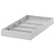 KOMPLEMENT Storage with 4 compartments, light gray, 9 7/8x20 7/8x2" - IKEA