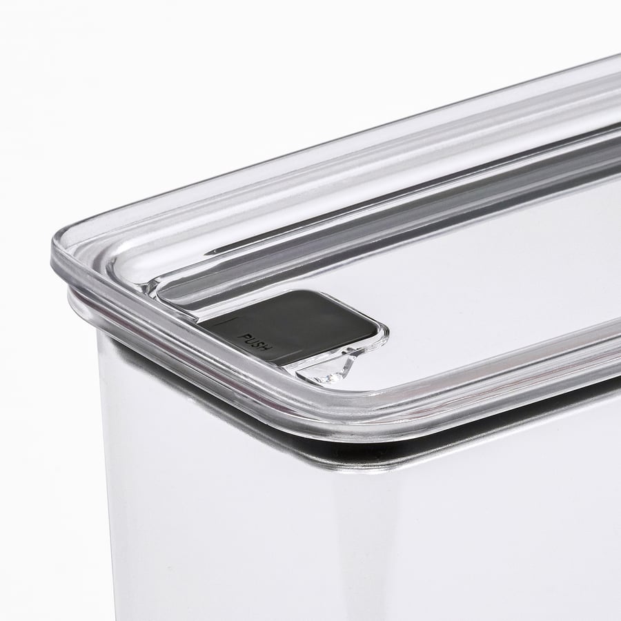 KORALLVIPPA dry food jar with lid, set of 6, clear - IKEA