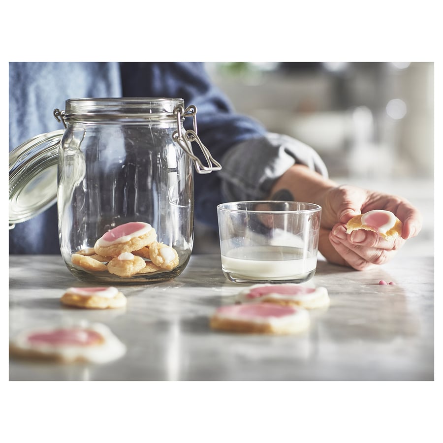 KORKEN jar with lid, clear glass, 34 oz - IKEA