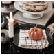KUSTFYR paper napkin, white/black, 13x13" - IKEA