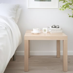 LACK Side table, white stained oak effect, 215/8x215/8" - IKEA