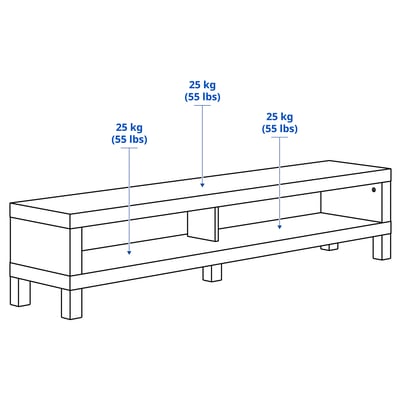 LACK TV unit, white, 63x133/4x141/8" - IKEA