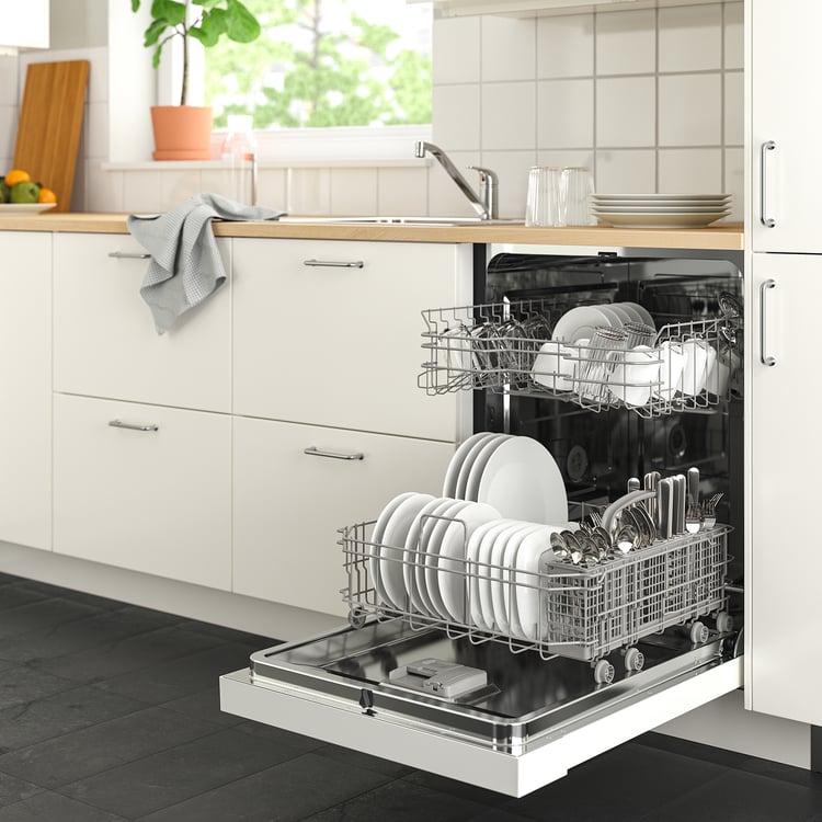 LAGAN built-in dishwasher, white, 24" - IKEA