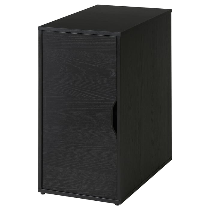 LAGKAPTEN / ALEX desk, black-brown/black, 783/4x235/8" - IKEA