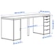 LAGKAPTEN / ALEX desk, black-brown/black, 783/4x235/8" - IKEA