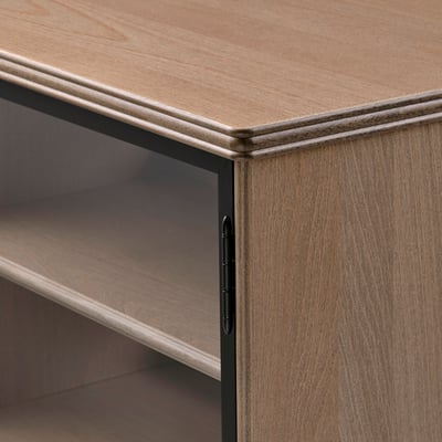 LANESUND TV unit, gray-brown, 633/8x181/2x215/8" - IKEA