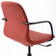 LÅNGFJÄLL conference chair with armrests, Gunnared red-orange/black - IKEA