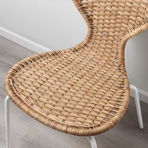 LISABO / ÄLVSTA table and 4 chairs, ash veneer/rattan white, 413/8" - IKEA