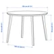LISABO / LISABO table and 4 chairs, ash veneer/ash, 413/8" - IKEA