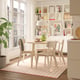 LISABO / LISABO table and 4 chairs, ash veneer/ash, 413/8" - IKEA
