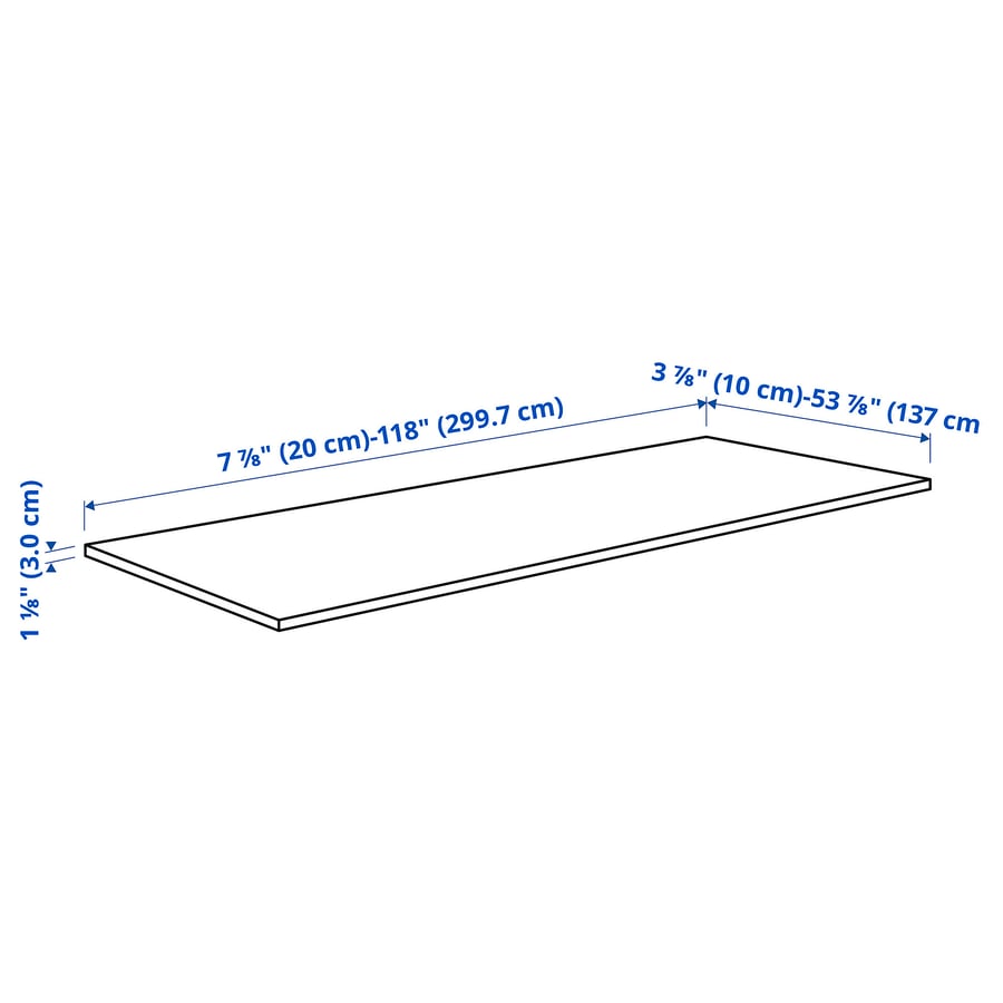 LOCKEBO custom countertop, white/gray lively marble effect/glass ...