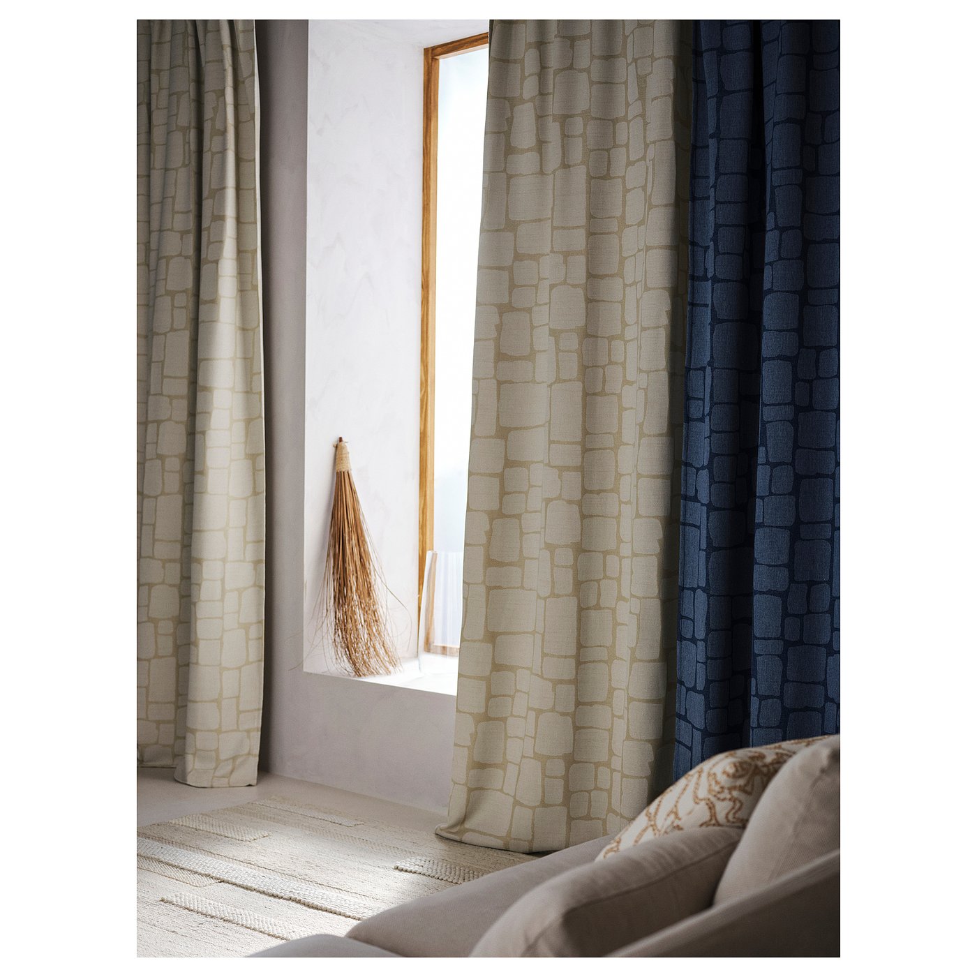 Ikea linen curtains store