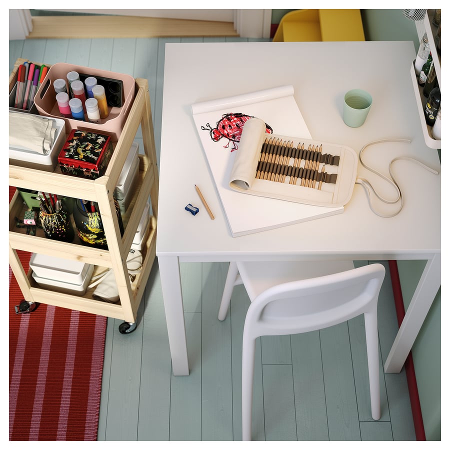 LOSHULT utility cart, pine, 15x15x321/4" - IKEA