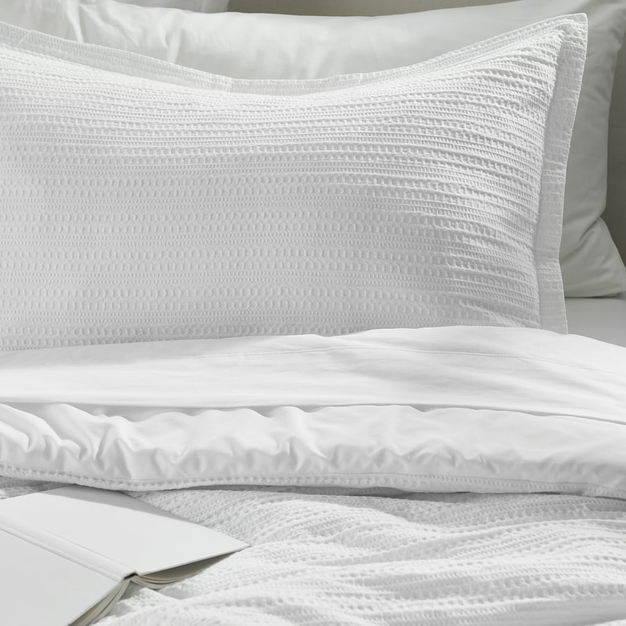 LUKTVICKER comforter set, white, Twin/Twin X-long - IKEA