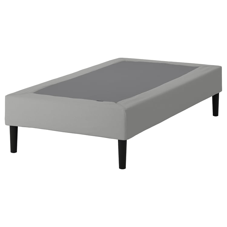 LYNGÖR slatted mattress base with legs, dark gray, Twin - IKEA