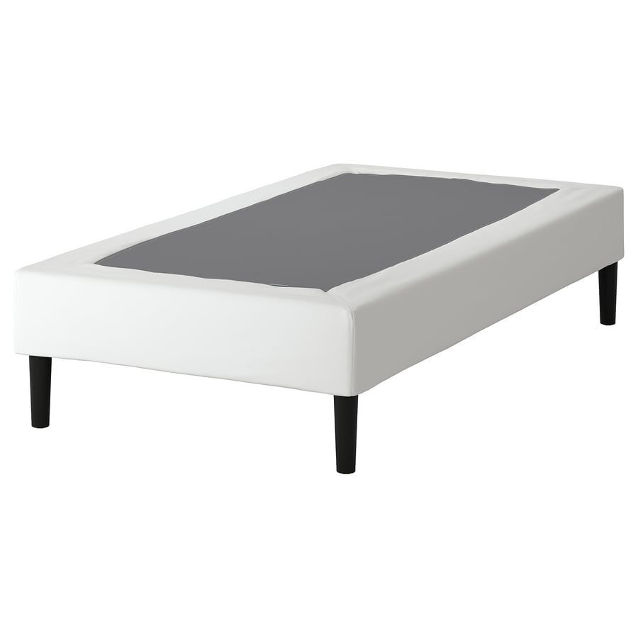 LYNGÖR slatted mattress base with legs, white, Twin - IKEA