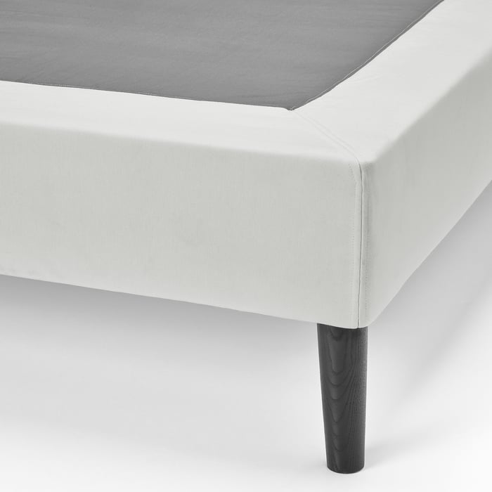 LYNGÖR slatted mattress base with legs, white, Twin - IKEA