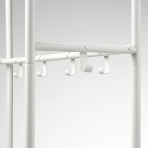 MACKAPÄR Coat rack with shoe storage unit, white, 303/4x125/8x783/4" - IKEA