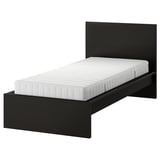 MALM bed frame with mattress, white/Vesteröy medium firm, Twin - IKEA