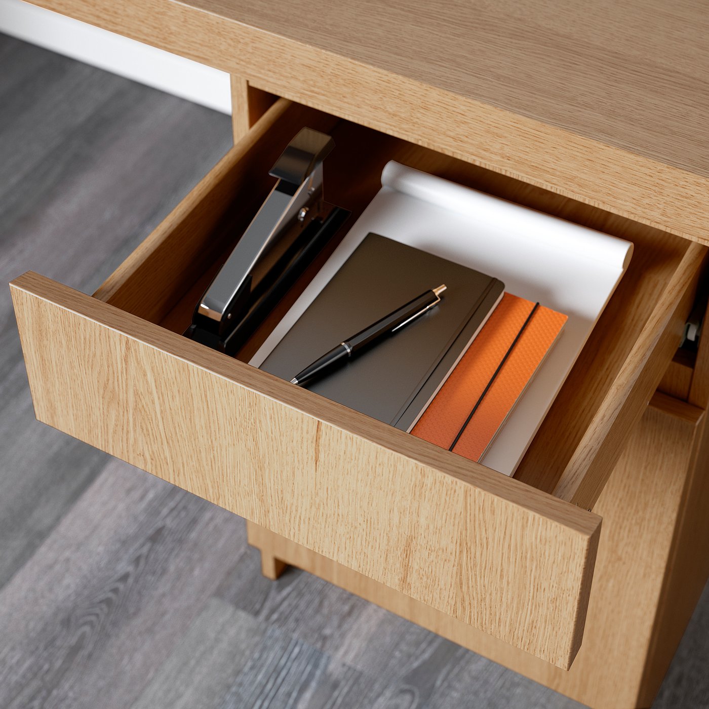 31％割引小物などお買い得な福袋 IKEA MALM desk oak veneer 送料込み パソコン用 机/テーブル-OTA.ON ...