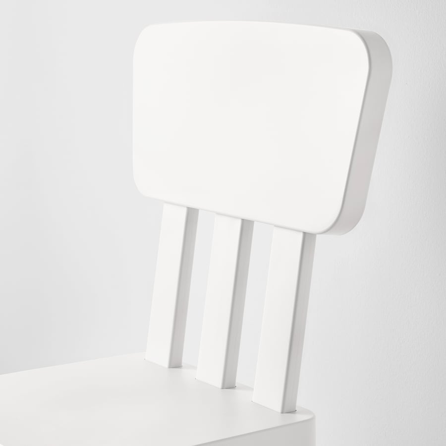 MAMMUT Children's chair, indoor/outdoor, white - IKEA