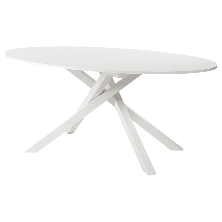 MARIEDAMM table, white/stone effect white, 707/8x393/8" - IKEA