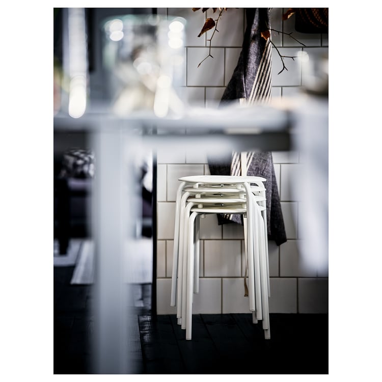MARIUS stool, white, 173/4" - IKEA