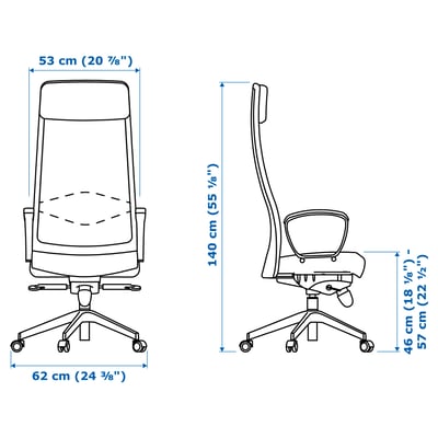 MARKUS office chair, Vissle light gray - IKEA